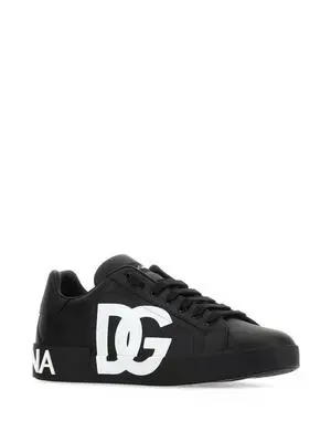 Dolce & Gabbana Portofino Logo-print Calfskin Leather Sneakers