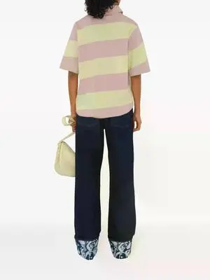 Burberry Striped Cotton Polo Shirt