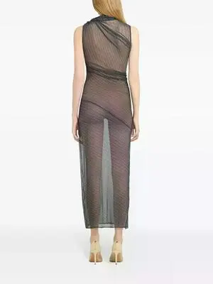 COURREGES Draped Mesh Dress