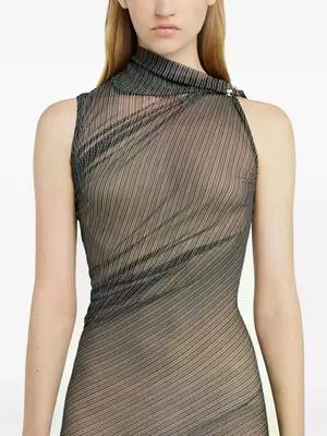 COURREGES Draped Mesh Dress