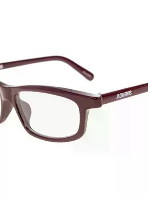 Jacquemus Logo-print Glasses - Red