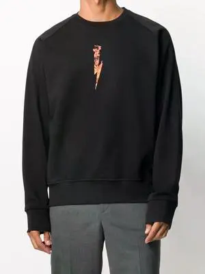 Neil Barrett Flames Logo Print Sweatshirt