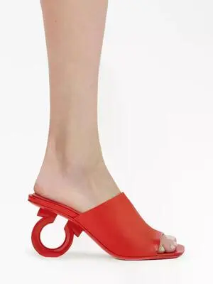 FERRAGAMO 70mm Open-toe Sculpted-heel Mules
