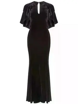 TEMPERLEY LONDON Ashcombe Velvet Midi Dress