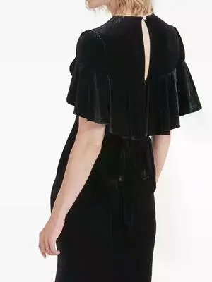 TEMPERLEY LONDON Ashcombe Velvet Midi Dress
