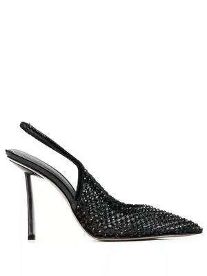 LE SILLA Gilda Mesh-panel Pumps