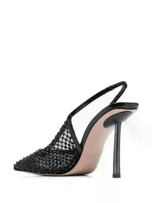 LE SILLA Gilda Mesh-panel Pumps