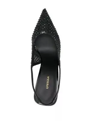 LE SILLA Gilda Mesh-panel Pumps