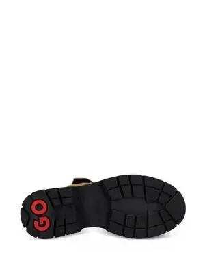 Hugo Buckle-strap Suede Sandals