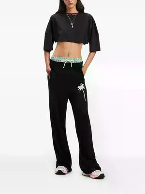 Palm Angels Palm Tree Knit Trousers - Black
