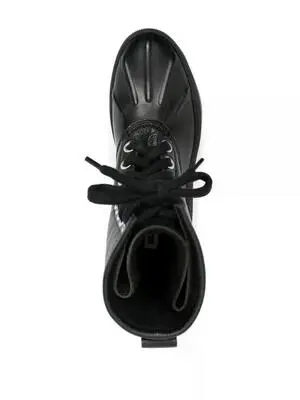 JIL SANDER Lace-up Calf Leather Combat Boots