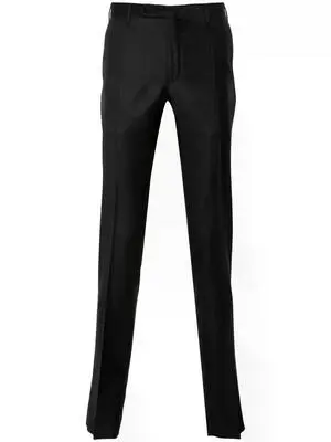 Incotex Anthracite Wool Trousers - Grey