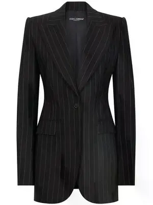 Dolce & Gabbana Striped Blazer - Black