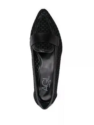 Agl Blanca Plots Woven Loafers