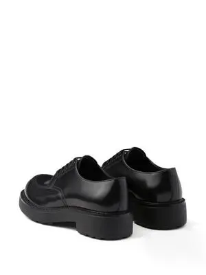Prada Brushed Leather Derby Shoes