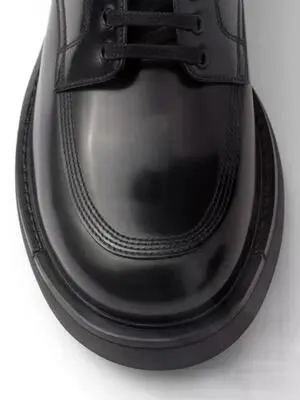 Prada Brushed Leather Derby Shoes