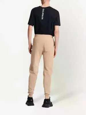 Balmain Embossed Logo Track Pants - Neutrals