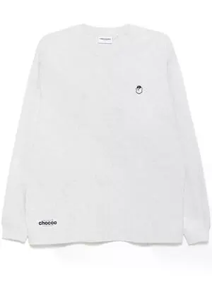CHOCOOLATE Logo-patch T-shirt - Grey