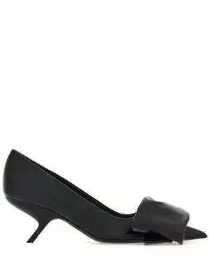 FERRAGAMO Leather Pumps With Oversized Bow