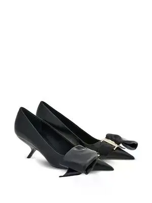 FERRAGAMO Leather Pumps With Oversized Bow