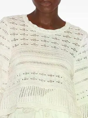 MARANT ETOILE Azelia Cropped Sweater - Neutrals