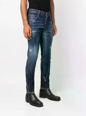 Dsquared2 Skater Gem Embellished Jeans - Blue