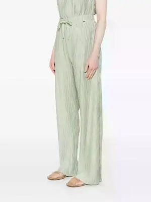 Herno Wrinkled-effect Trousers - Green
