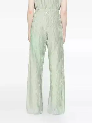 Herno Wrinkled-effect Trousers - Green