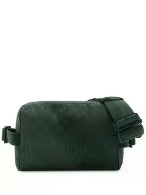 Burberry Check-jacquard Belt Bag - Green