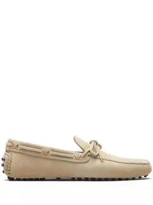 Car Shoe Suede Driving Shoes - Neutrals