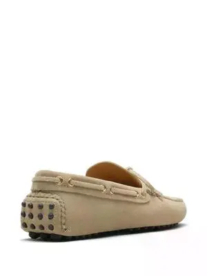 Car Shoe Suede Driving Shoes - Neutrals
