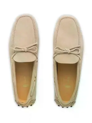 Car Shoe Suede Driving Shoes - Neutrals