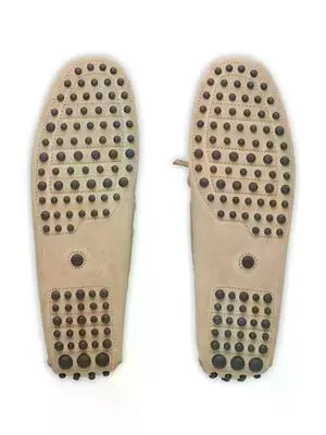 Car Shoe Suede Driving Shoes - Neutrals