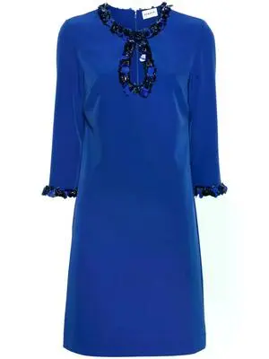 P.a.r.o.s.h Sequin-embellished Shift Dress - Blue