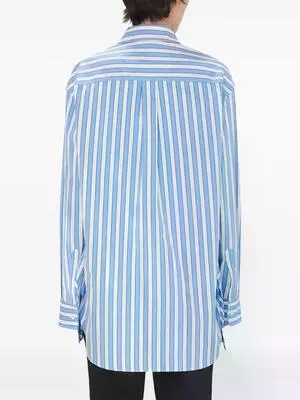 JW Anderson Striped Draped Cotton Shirt