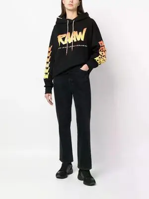 Aries Logo Print Hoodie