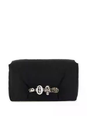 Alexander Mcqueen Silver Tone Bags For Men