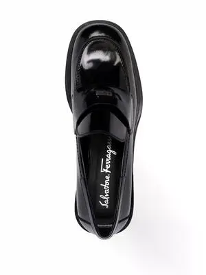 FERRAGAMO Nyx 30 Patent Leather Loafers
