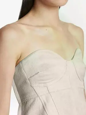 Proenza Schouler Patterned Jacquard Bustier Top