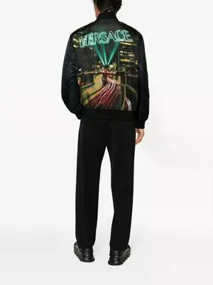 Versace Graphic-print Bomber Jacket