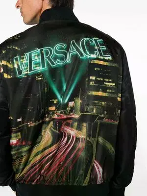 Versace Graphic-print Bomber Jacket
