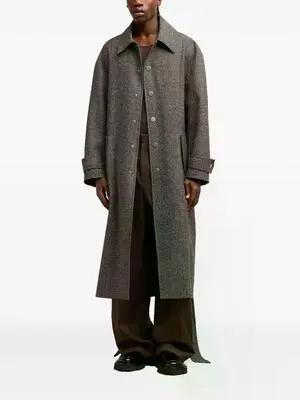 AMI Paris Belted Single-breasted Coat