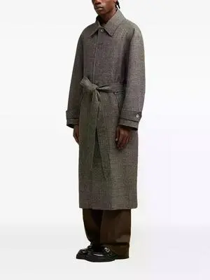 AMI Paris Belted Single-breasted Coat