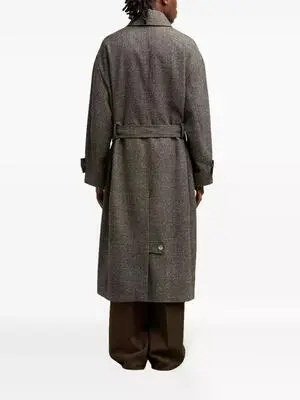 AMI Paris Belted Single-breasted Coat