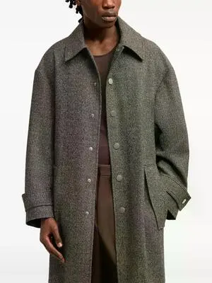 AMI Paris Belted Single-breasted Coat