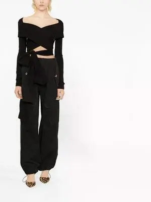 Dolce & Gabbana Cut-out Wrap Top