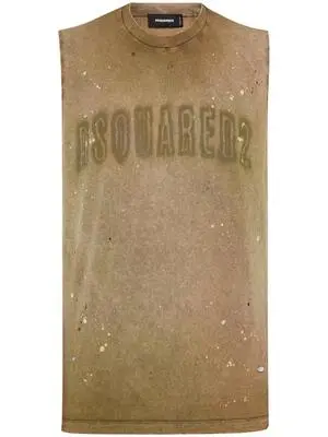 Dsquared2 Logo-print Vest - Brown