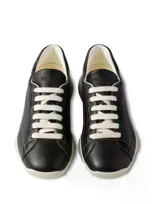 Prada Leather Sneakers - Black