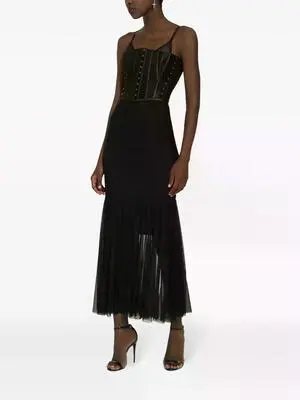 Dolce & Gabbana Lace-detail Sheer Bodysuit