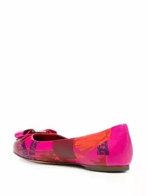 FERRAGAMO Varina Icon Ballerina Shoes - Red